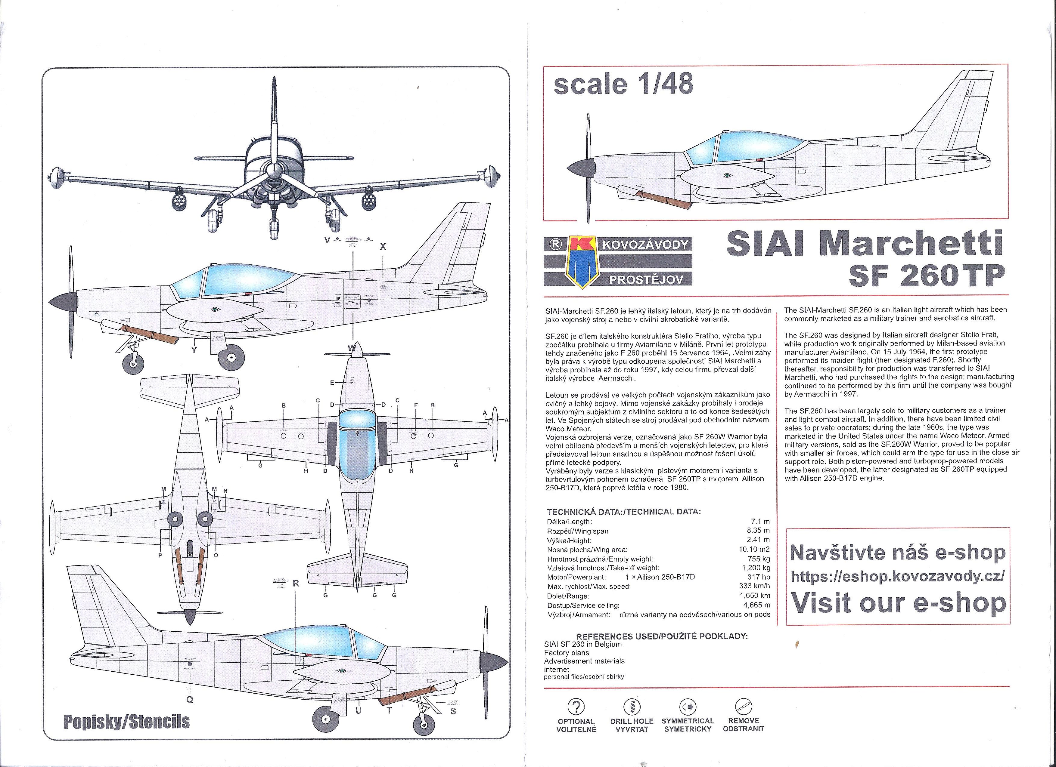 KP Models' 1/48th Scale SIAI SF-260TP | Modelers Alliance