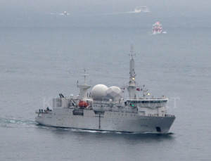French-spy-ship-FS-Dupuy-de-Lome-with-ELINT-equipment-Passed-Through ...